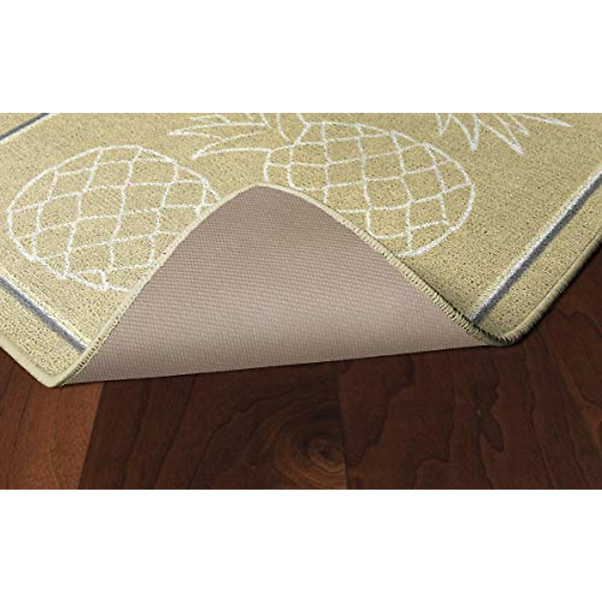 Brumlow MILLS Pineapple Fruit Home Decor Area Rug for Kitchen, Dining, Living Room, Bedroom or Doorway Mat, 20" x 34", Neutral