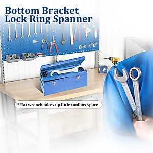 MATINA Bottom Bracket Tool, Bike Bottom Bracket Wrench, Bike Bottom Bracket Removal Tool, Double Sided Bottom Bracket Lock Wrench for Bicycle
