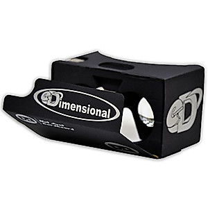 V2 The Complete Google Cardboard Kit Version 2.0 Virtual Reality Headset with Head-Strap, Video Instructions and VR Portal with Touch Button - for iPhone and Android (Black) by Not Just Cardboard