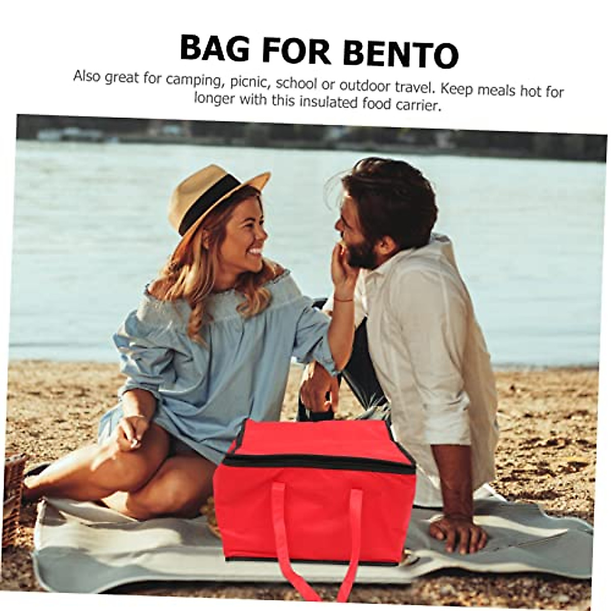 SOLUSTRE 1pc Bag Thermal Bags for Cold and Hot Food Delivery Bag Insulated Coffee Carrier Bag Insulated Tote Bags Coffee Chiller Insulated Lunch Tote Coffee Container Bag for Bento Portable