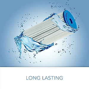 CFS COMPLETE FILTRATION SERVICES EST.2006 Compatible for HDX HDX4PF4 Pleated High Flow Whole House Water Filter: Reduces Sediment - 30 Micron Water Filters 2 Pack