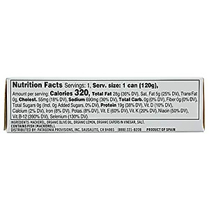 PATAGONIA PROVISIONS Lemon Caper Mackerel, 4.2 OZ