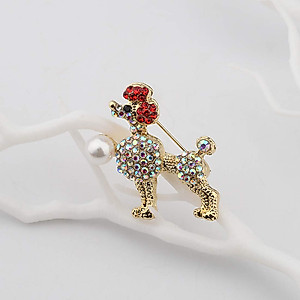 CHOORO Sigma Gamma Rho Sorority Brooch 1922 Sorority Mini Poodle Brooch Paraphernalia Gift Greek Sorority Necklace Bracelet Brooch (SGR-Mini poodle brooch)