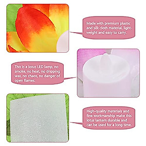 Yardwe Flower Decor 10 pcs LED Floating Pond Light Floating led Floating Flowers Floating Light Led Night Light