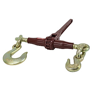 Mytee Products Heavy Duty Specialty Pro Ratchet Load Chain Binder w/ 1/2" Grab Hook on One Side & 1/2" Slip Hook Other Side, 12,000 Lbs Load Limit | Chain Binders for Flatbed Truck Trailer - 4 Pack