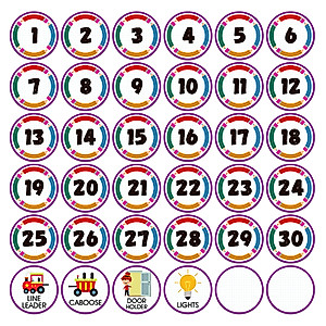 WhatSign 36Pcs Number Spot Markers Stickers 4" Line up Spots for Classroom Floor Number Stickers Classroom Line up Spot Dots Floor Decals for Back to School Kindergarten Elementary Preschool Classroom