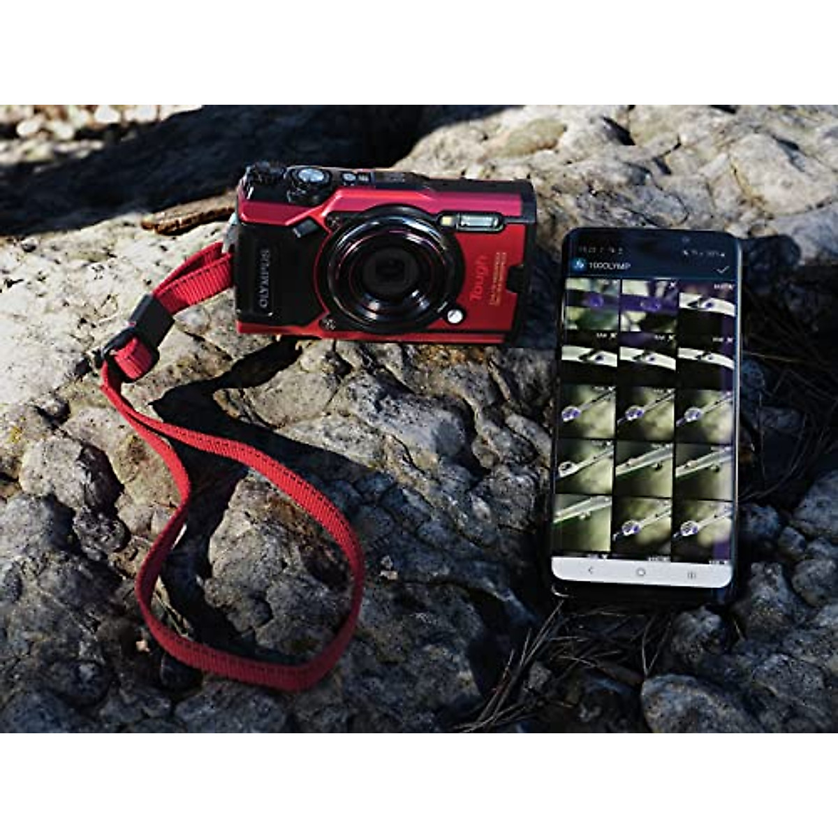 OM System Olympus TG-6 Red Underwater camera, Waterproof, Freeze proof, High Resolution Bright, 4K Video 44x Macro shooting