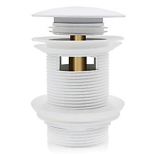 FerdY Pop-up Drain for Freestanding Bathtub, White Finish, cUPC Certification, Freestanding Bathtub Drain Stopper