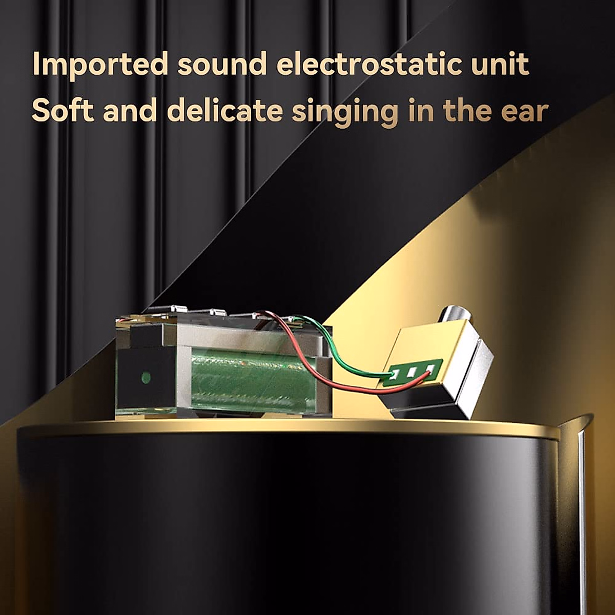 TRN BAX Four-Unit Flagship Electrostatic Iron Headphones, BA+1DD+2EST Hybrid Metal HiFi in Ear Monitor for Running Sport (4.4mm)