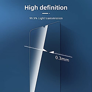 NEW'C [3 Pack] Designed for Oppo A76 Screen Protector Tempered Glass, Case Friendly Ultra Resistant