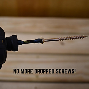 Velocity Interior 2 Inch Wood Screws Contractor Pack (Size #8, 435 Pcs) – Self Tapping Screws with Phillips Bits, Stick Tight Technology, Carbon Steel with Zinc Plating, Durable Storage Organizer