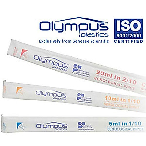 Olympus 5ml Serological Pipets, Bulk, Sterile, 500 Serological Pipettes/Unit