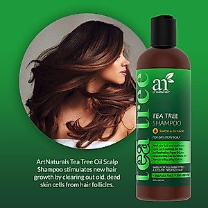 Artnaturals Tea Tree Shampoo - (12 Fl Oz) - Made with 100% Pure Therapeutic Grade Tea Tree Essential Oil.