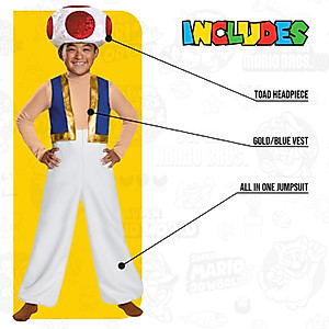 Toad Deluxe Costume, Large (10-12)