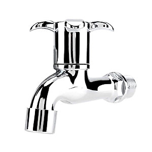 Washbasin Faucet Sink Faucet, Faucet with Single-Outlet and Handle,Suitable for Washing Machine Faucet, Kitchen Sink, Bathroom, Bathtub, Garden