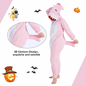 UVIPC Adult outfit Cartoon Shark Grey Blue Pink Unicorn Helloween Christmas Party Cosplay outfits Costume Sleepwear