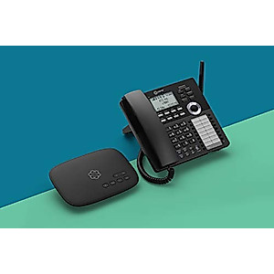 ooma DP1-T Wireless Business Desk Phone. Connects wirelessly to ooma Telo Base Station. Works with ooma Telo VoIP Free Internet Home Phone Service.,Black