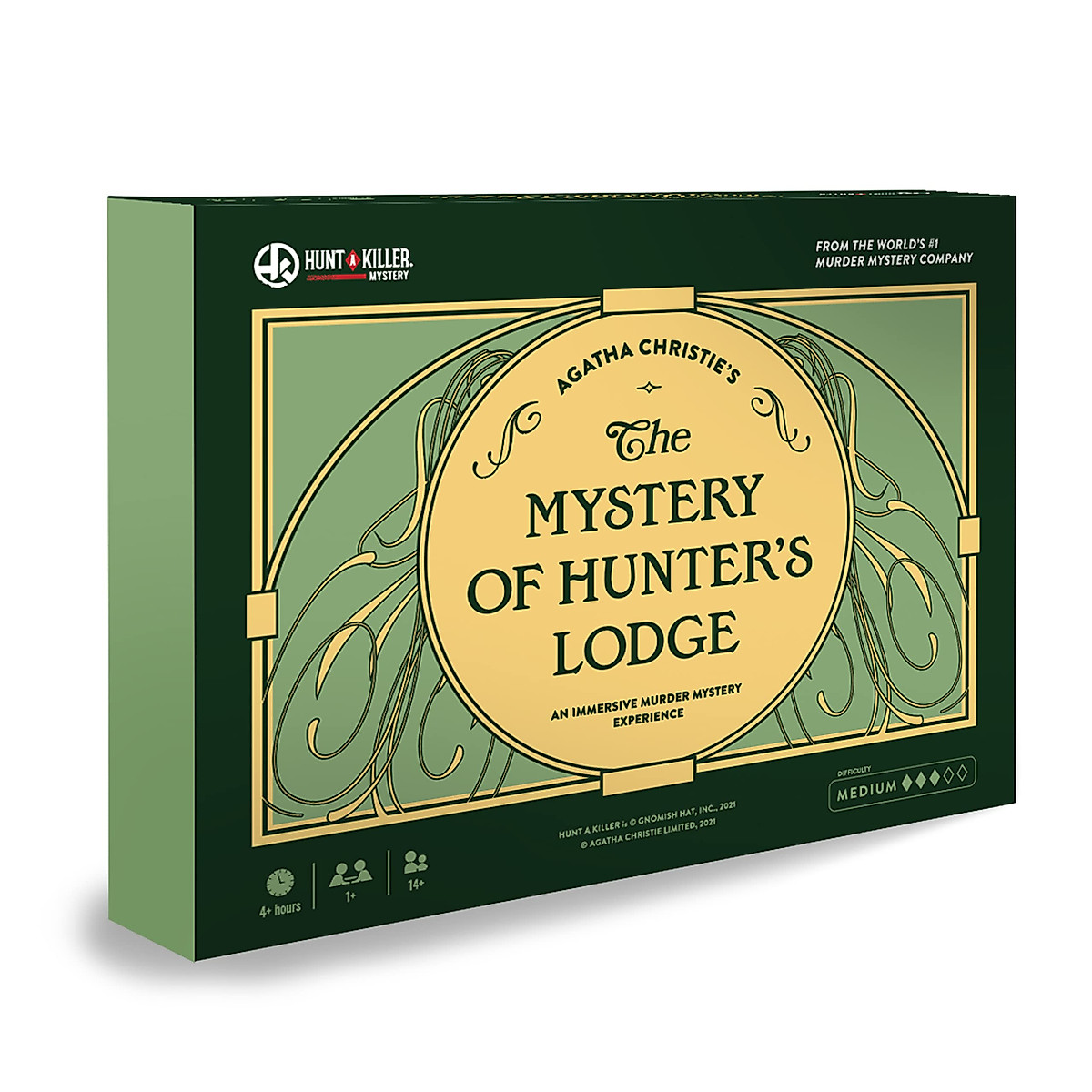 Hunt A Killer | Agatha Christie’s The Mystery at Hunter’s Lodge - Immersive Murder Mystery Game, Game Night, Date Night, Solve Puzzles, Examine Evidence, Find The Killer, (ACH01AZ)