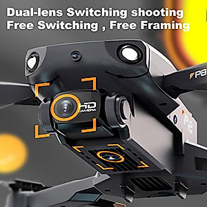 GoolRC RC Drone with Camera 4K Dual Camera RC Quadcopter with Function 4 Sided Obstacle Avoidance Waypoint Flight Gesture Control Storage Bag Package Drones for Kids 2 Battery