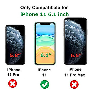 KERZZIL Luxury Sparkle Glitter Square iPhone 11 Case,Chic Slim Colorful Mother-of-Pearl Translucent Soft TPU Silicone Rubber Protective Bumper Cases Cover Compatible with iPhone 11 6.1-inch(Pearl)