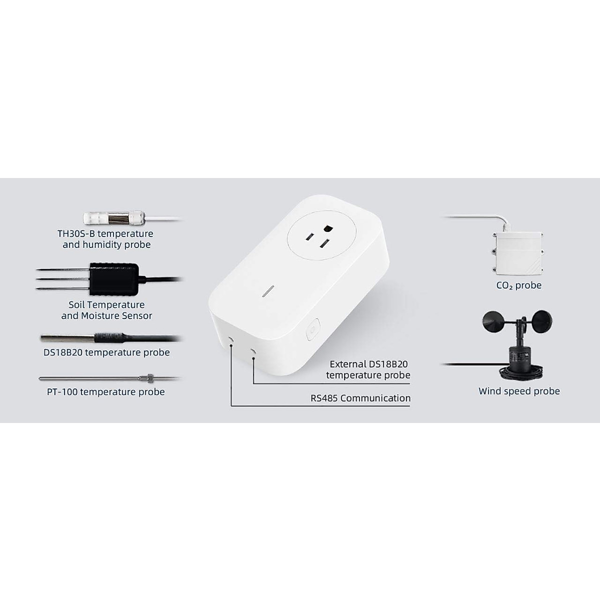 UBiBot Smart Plug WiFi Remote Control Outlet Alexa & IFTTT, Energy Monitoring and Timer Function, No HUB Required, Delayed Switch Supports External Temperature Probe (SP1 WiFi & SIM)