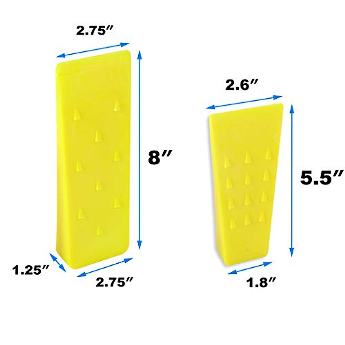6 Pack Tree Felling Wedges with Spikes for Safe Tree Cutting – 3 Each of 8” and 5.5” Wedges with Storage Bag; 6 Felling Dogs to Guide Trees Stabilize and Safely to Ground for Loggers and Fallers