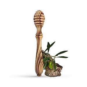 Olive Wood Honey Dipper- 6.2 Inch Wooden Honey Spoon, Honey Sticks,a stunning addition to any kitchen and Wedding Party Favors Gift