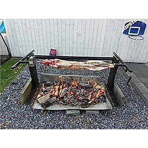 Onlyfire 37-45'' x 1/2'' Universal Hexagon 304 Stainless Steel Grill Rotisserie Spit Rod