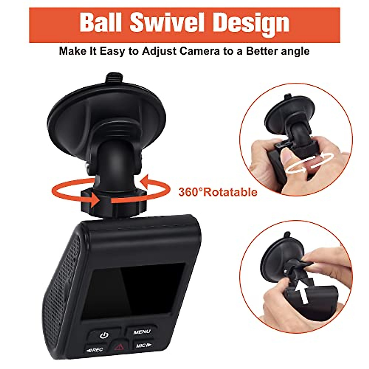 ChengFu Dash Cam Mount, Dash Cam Suction Mount, Dash Cam Mount Holder, Compatible with VIOFO A119 V3