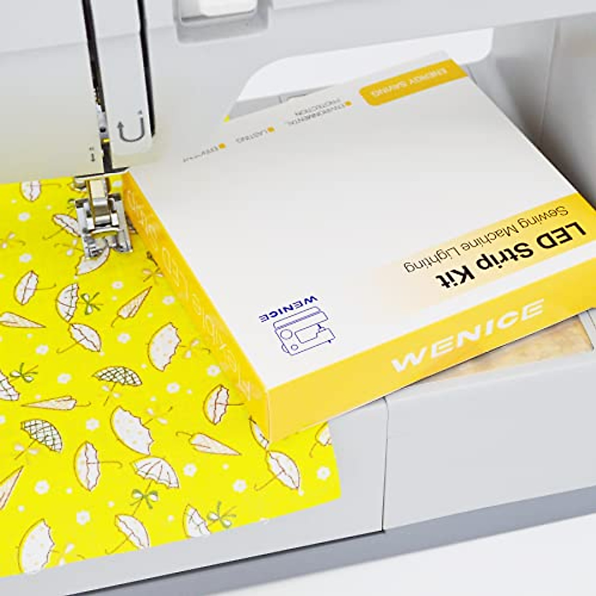 WENICE Sewing Machine Light, dimmable LED Light Strip for Decorative Purposes Cold White 6500k with Touch dimmer,Fits Sewing Machines