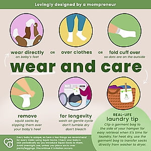 squid socks Viscose from Bamboo Socks | 0-6M, 6-12M, 12-24M, & 2T-3T | Socks that Stay On | As Seen on Shark Tank | Carey