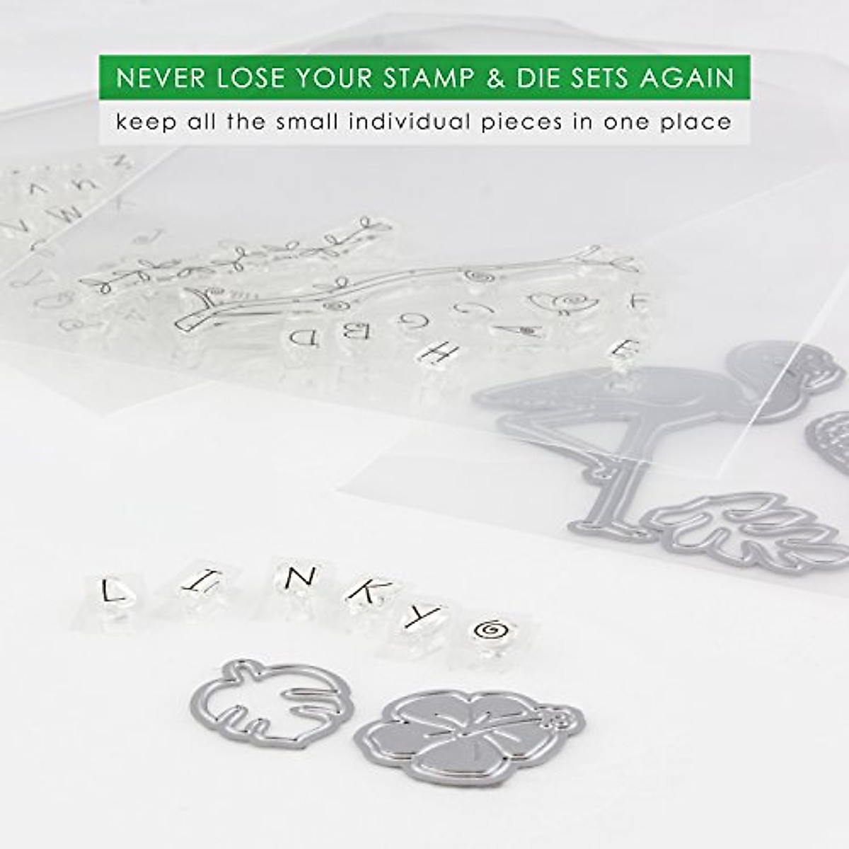LINKYO Stamp and Die Storage Pockets, Set of 100, 5.75 inches by 7.5 inches