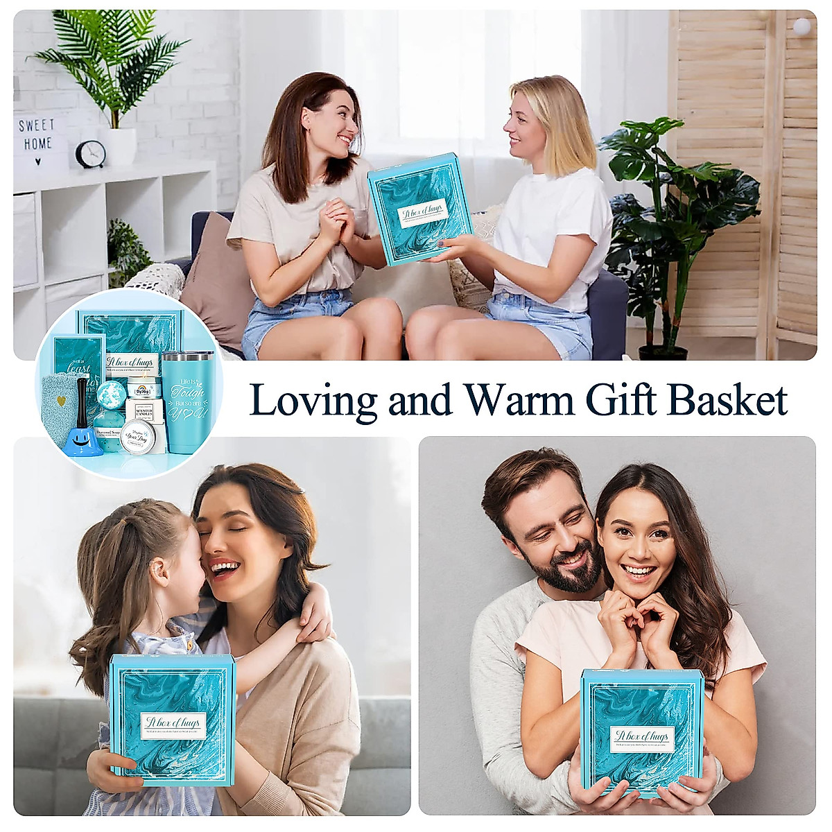 Suntee Get Well Soon Gifts for Women, Self Care Package for Sick Friend After Surgery, Sending Hugs Gifts for Her, Get Better Soon Sympathy Birthday Gift Baskets for Women, Mom, Grandma, Sister, Wife