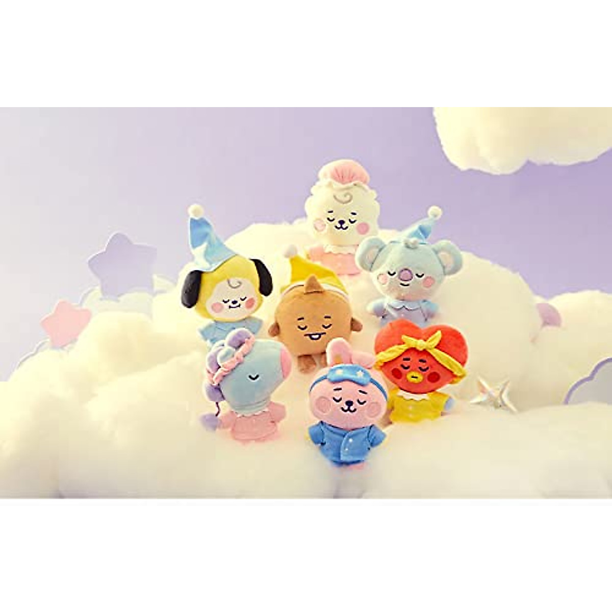 Lerion Cartoon Pillow for Kids,Pillow Doll Plush Small Plush Puppets,Dream of Baby Series Character Cute Small Plush Stuffed Animal Figure Doll (Rj,7.8 inch)