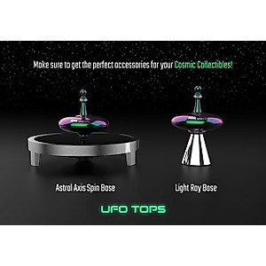 Rendlesham | Metal Spinning Fidget Toy Top | Inspired by The Documented 1980 UFO Sighting in Rendlesham, England (Cosmic Silver.)