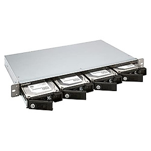 QNAP TR-004U 1U 4 Bay Hard Drive Enclosure Direct Attached Storage (Das) with Hardware RAID USB 3.0 Type-C