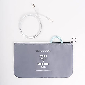 Adwaita 6 Set Packing Cubes, Travel Luggage Packing Organizers (Grey)