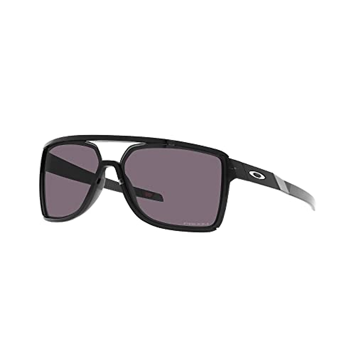 Oakley Men's OO9147 Castel Rectangular Sunglasses, Black Ink/Prizm Grey, 63 mm