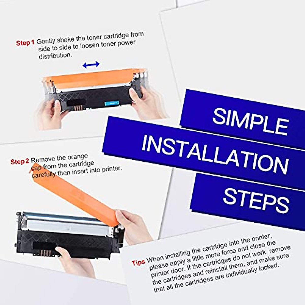 GPC Image Compatible Toner Cartridge Replacement for HP 116A W2060A W2061A W2062A W2063A to use with MFP 179fnw MFP 178nw Printer Tray (Black, Cyan, Magenta, Yellow)