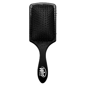 Wet Brush Paddle Detangler Hair Brush, Black - Ultra-Soft IntelliFlex Bristles with AquaVent Design – Great For Hair Treatments - Pain-Free Brush For Women, Men, Wet Dry Damaged Hair