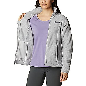 Columbia Women's Benton Springs Full Zip, Cirrus Grey Heather, Large