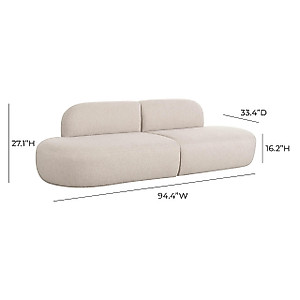 Tov Furniture Broohah Beige Linen Sofa