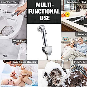 JOMOO Handheld Bidet Sprayer Bathroom Jet Spray Cloth Diaper Sprayer for Toilet Spray Attachment with Hose for Feminine Wash, Without T-Valve and Hook)
