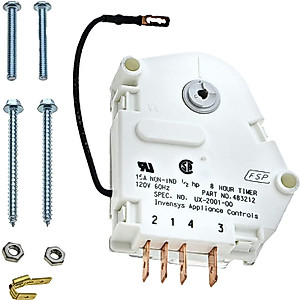 Eopzol W10822278 Refrigerator Defrost Timer for Whirlpool AP5985208 PS11723171 483212 4339856 945486 1127570 2154912 943428 851160 480561
