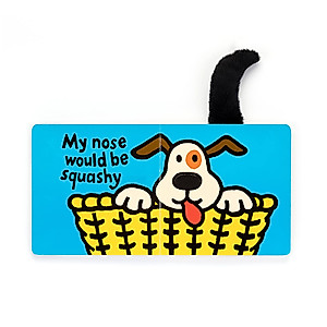 Jellycat If I were a Puppy Board Book and Bashful Black and Cream Puppy Stuffed Animal