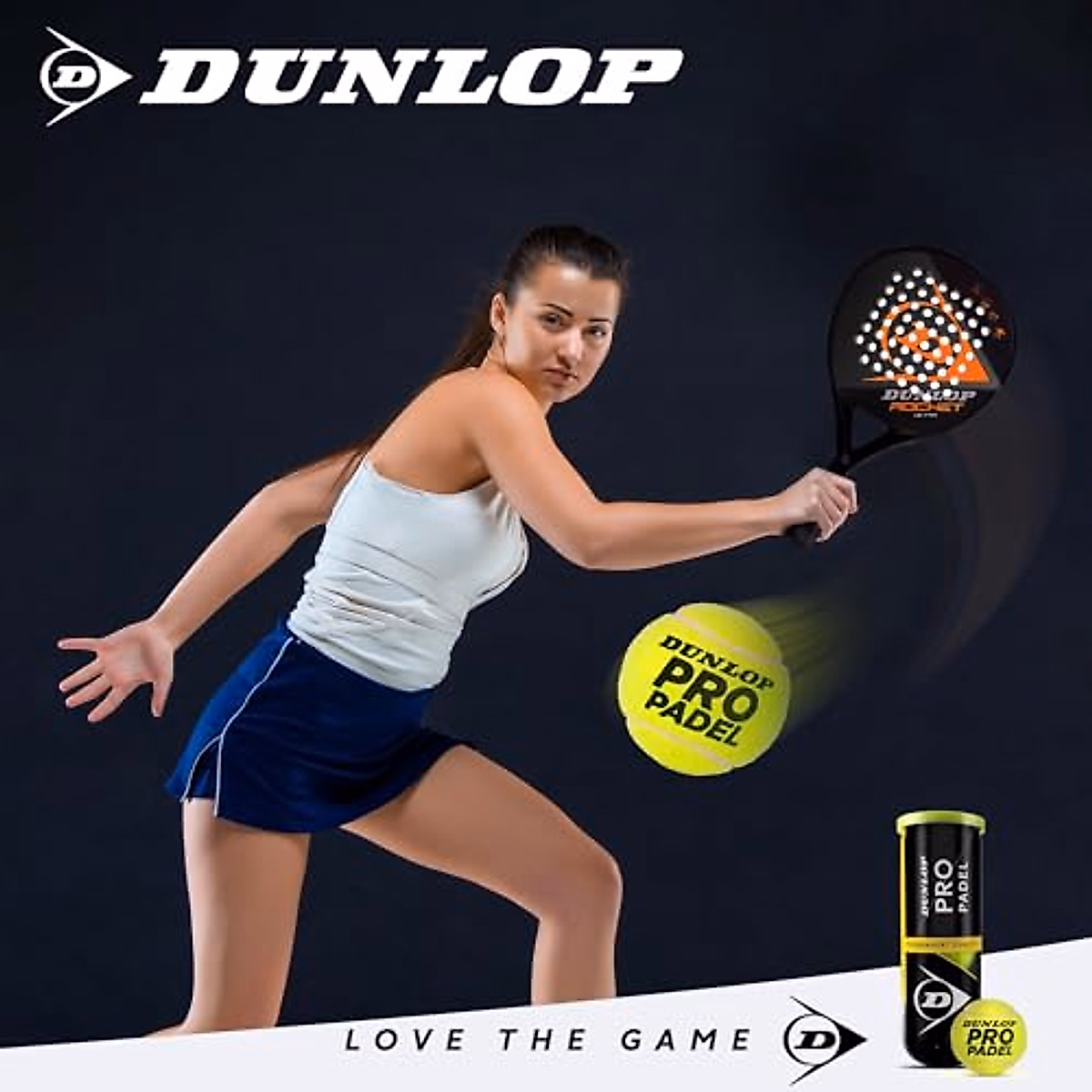 Dunlop Sports Dunlop Pro Padel, 3-ball can, Yellow