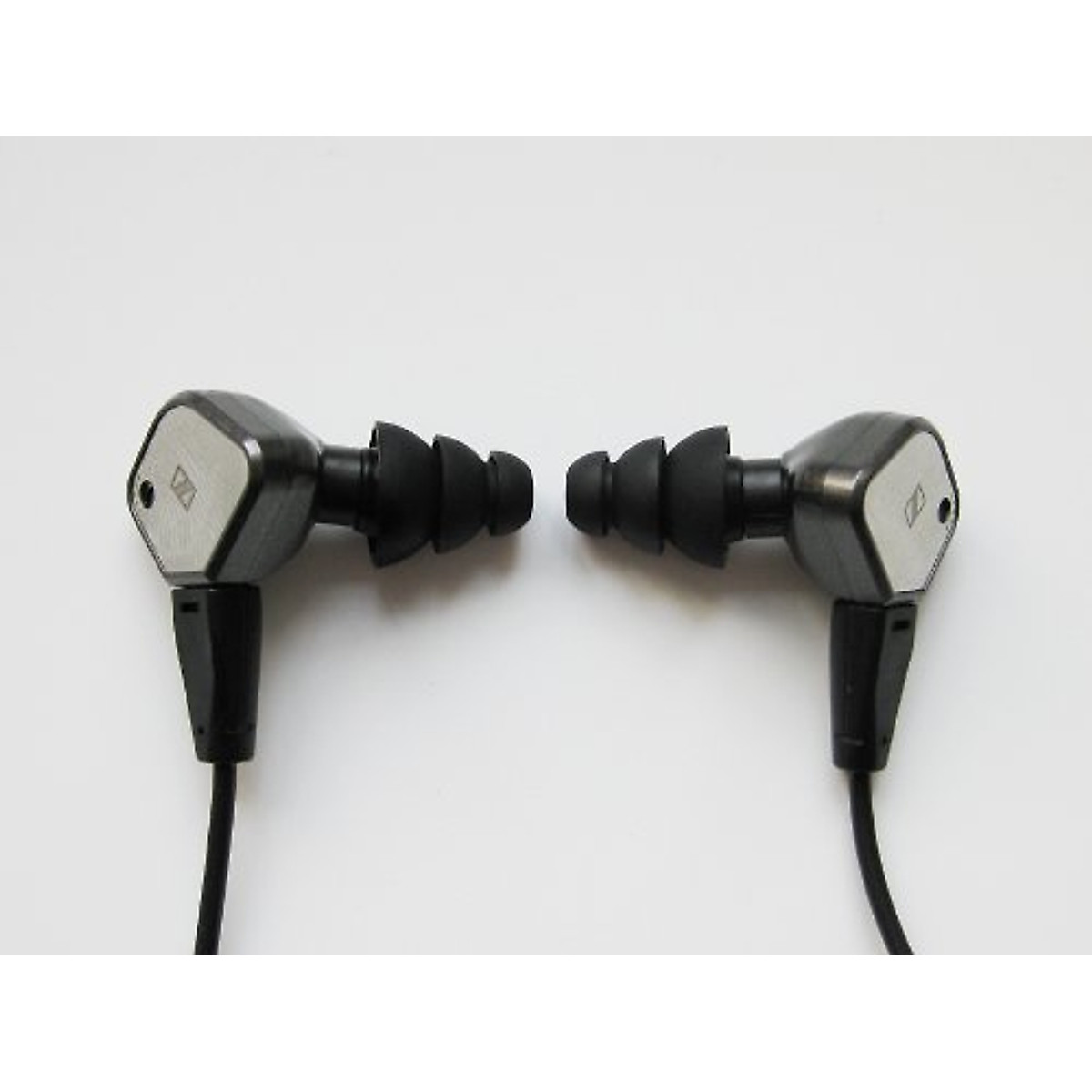 6pcs Small (S) Black Soft Triple Flange Replacement Eartips Earbuds Set Compatible with Sennheiser IE Series, CX Series, CXC Series, CXL Series, OCX Series, and MM Series in Ear Earphone Headsets