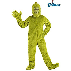 Fun Costumes Adult Dr. Seuss Grinch Open Face Costume Medium
