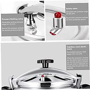 Pressure Cooker Aluminum Pressure Canner with Safely Valve 4L Large Capacity Canning Pot Induction Cookware with Anti-Scald HandlesPressure Cookers