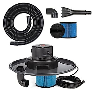 Shop-Vac 9700606 55 Gallon Drum Two-Stage Wet/Dry Head Assembly, 3.0 Peak HP, 1.5 Inch Diameter x 12 Foot Crush-Resistant Hose, 35 Ft Cord Length, For Heavy-Duty Wet/Dry Pickup With Blower Feature